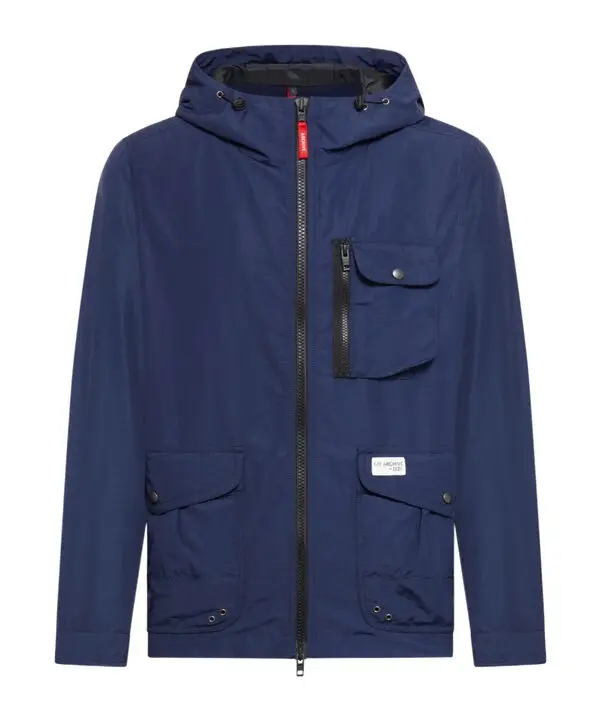 FAY Zip-up Hooded Jacket - Blue