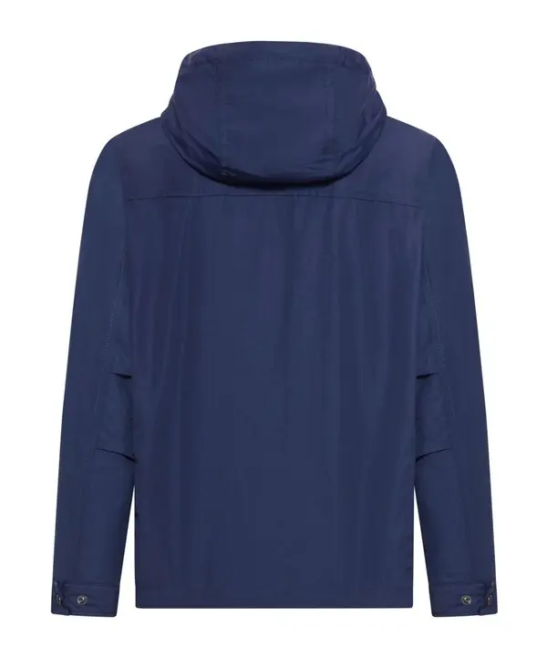FAY Zip-up Hooded Jacket - Blue