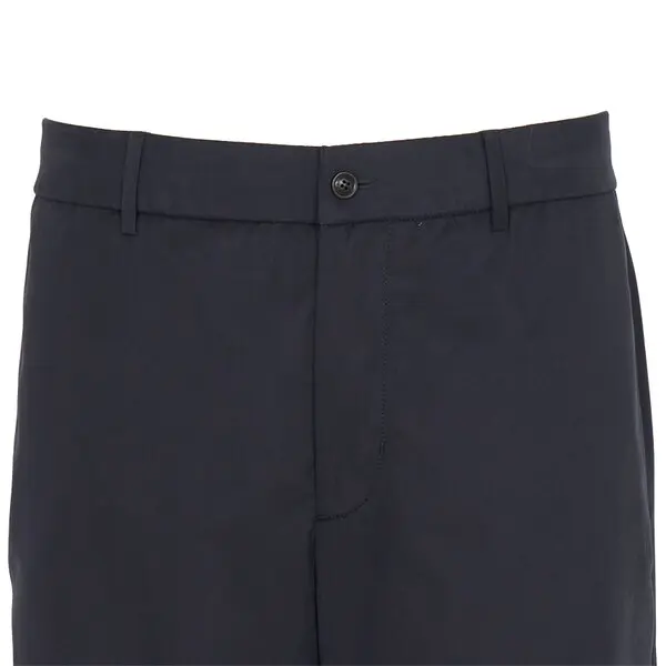 Moncler Belted Loose Fit Casual Trousers - Midnight Blue