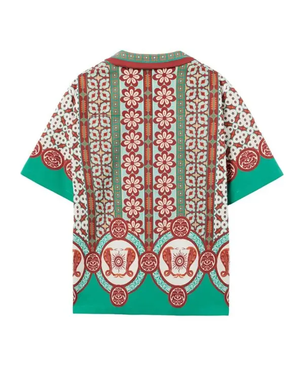 La DoubleJ Short Sleeve Printed Shirt - Green