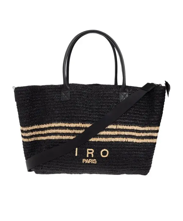IRO PARIS Nancy Woven Tote Bag With Striped Pattern