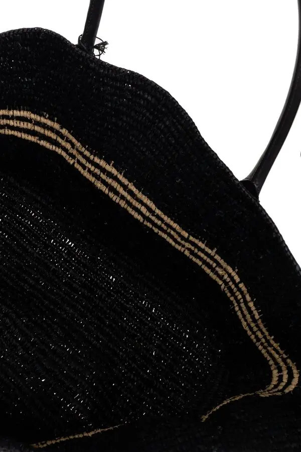 IRO PARIS Nancy Woven Tote Bag With Striped Pattern