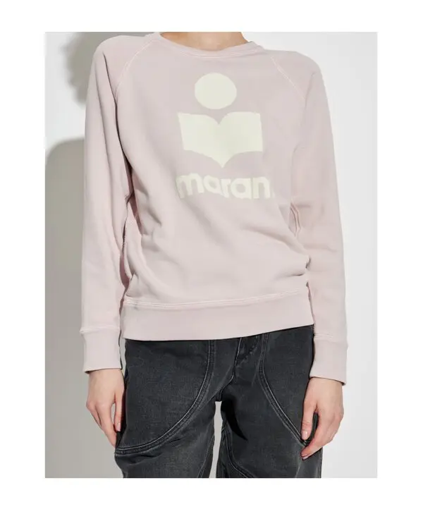 Isabel Marant Étoile Crewneck Long Sleeve Sweatshirt - White