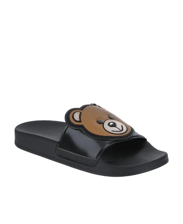 Moschino Teddy Bear Flat Slip-on Sandals