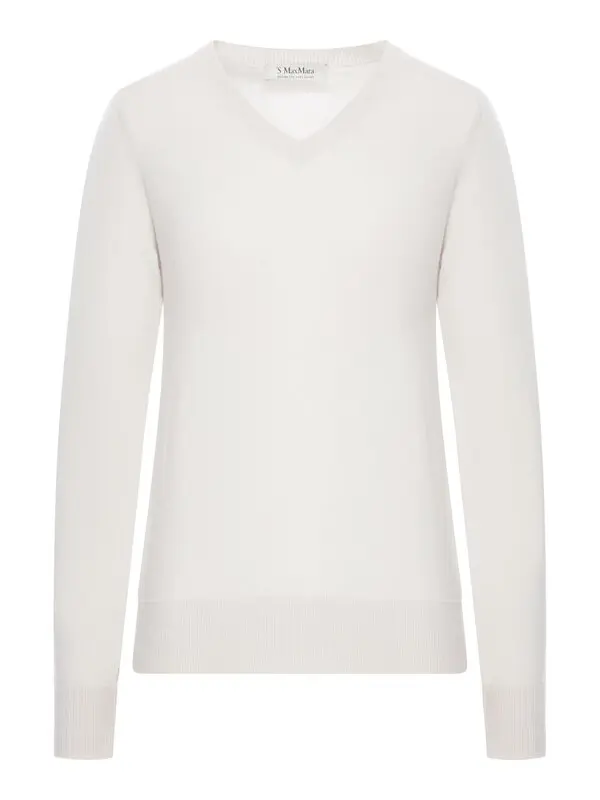 Max Mara V-neck Jumper - White