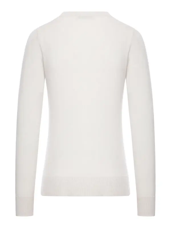 Max Mara V-neck Jumper - White