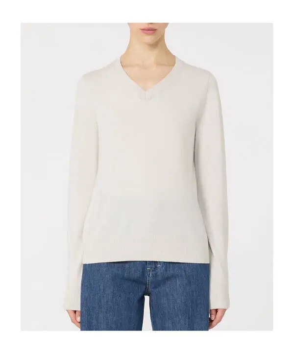 Max Mara V-neck Jumper - White