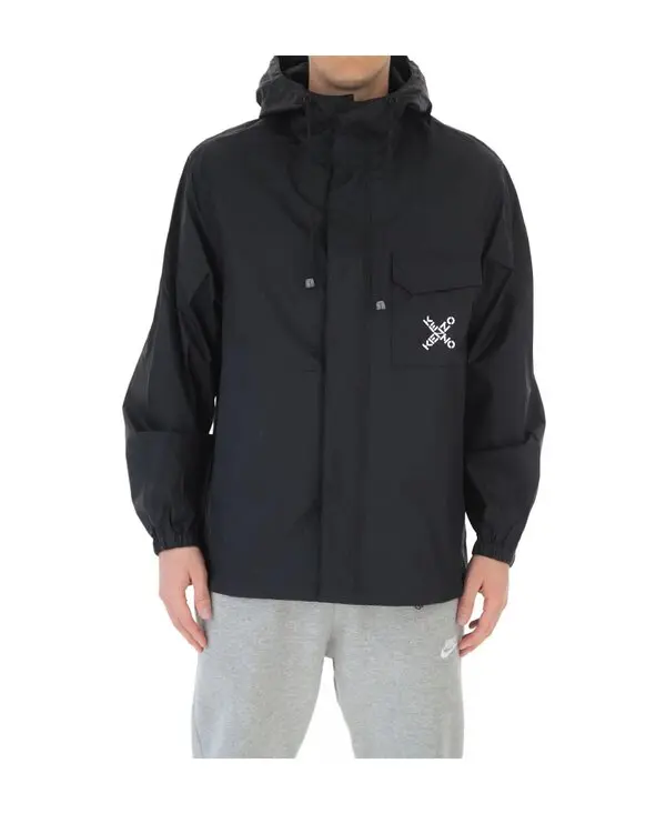 Kenzo Logo-printed Hooded Casual Jacket
