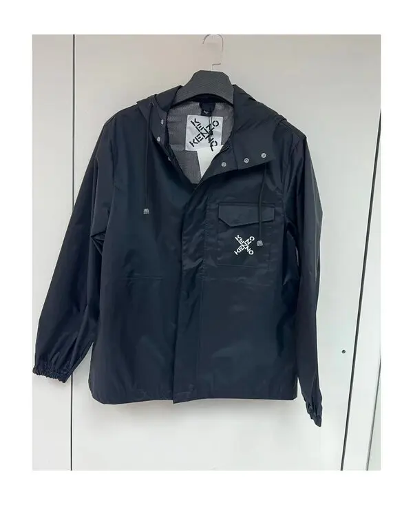 Kenzo Logo-printed Hooded Casual Jacket