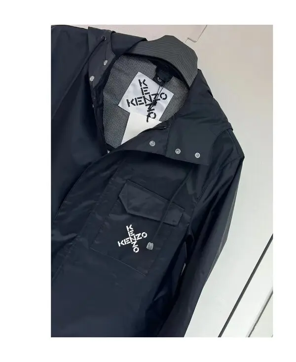 Kenzo Logo-printed Hooded Casual Jacket