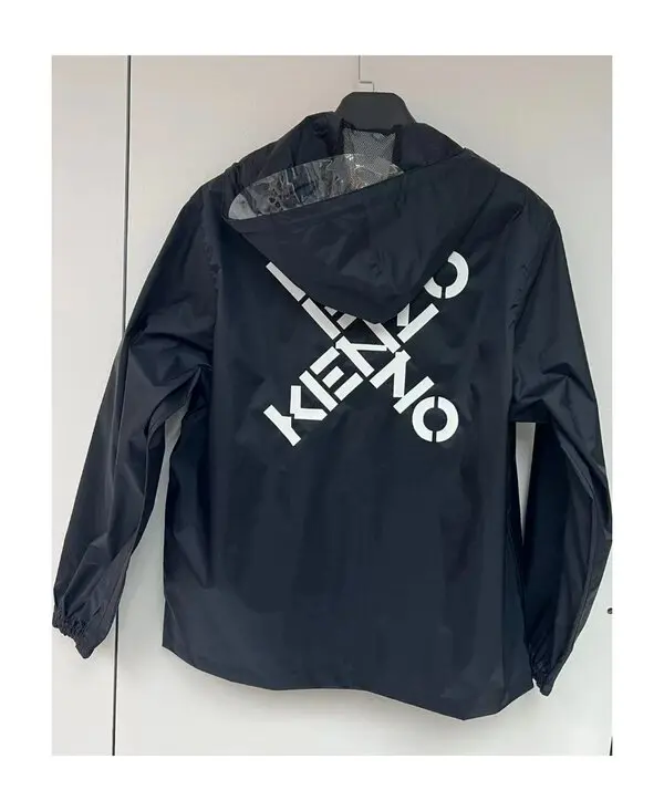 Kenzo Logo-printed Hooded Casual Jacket
