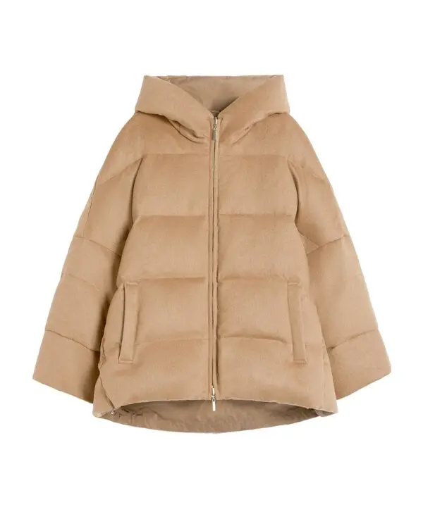 Max Mara Desiderio Reversible Padded Jacket - Camel