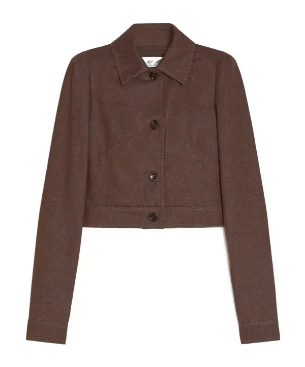 Max Mara Carpa Button-up Cropped Jacket