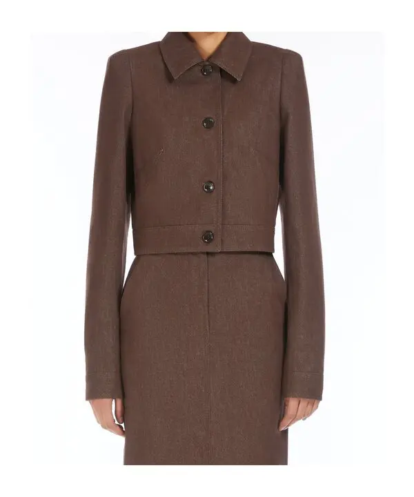 Max Mara Carpa Button-up Cropped Jacket