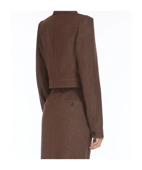 Max Mara Carpa Button-up Cropped Jacket