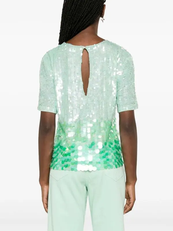 P.a.r.o.s.h Iridescent Sequin T-shirt
