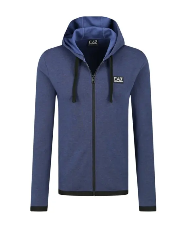 EA7 Hooded Zip-up Casual Coat