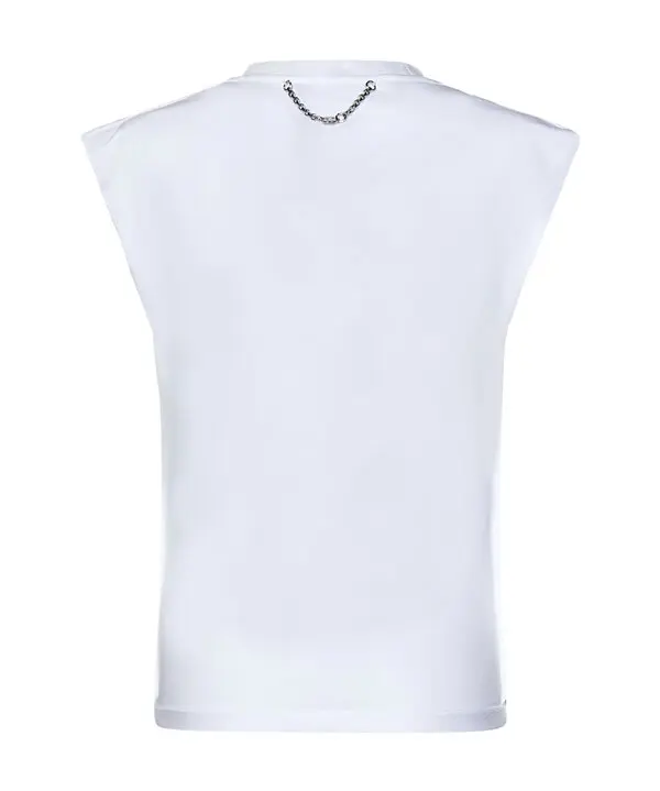 Rabanne Chain Detailed Crewneck Tank Top
