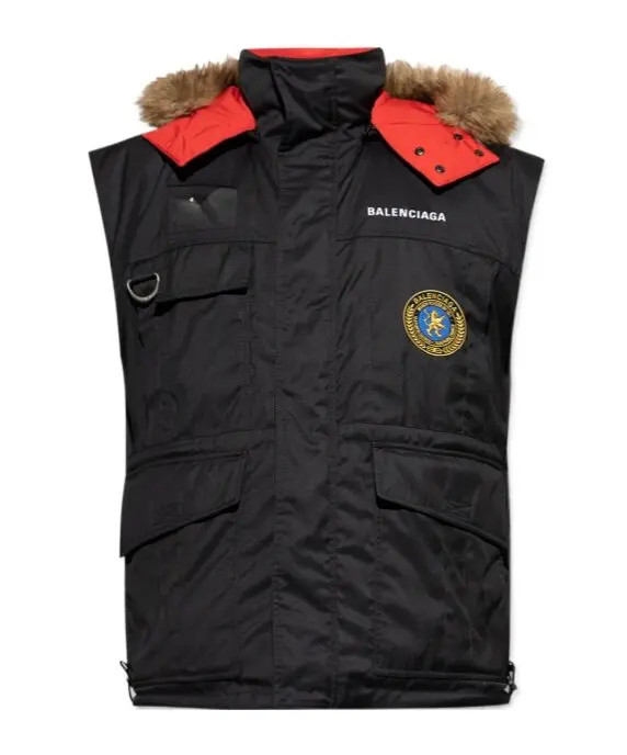 Balenciaga Logo-embroidered Reversible Gilet