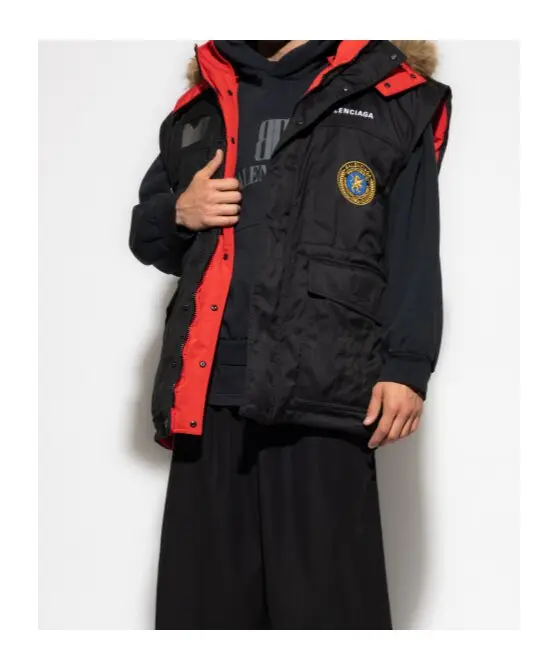 Balenciaga Logo-embroidered Reversible Gilet