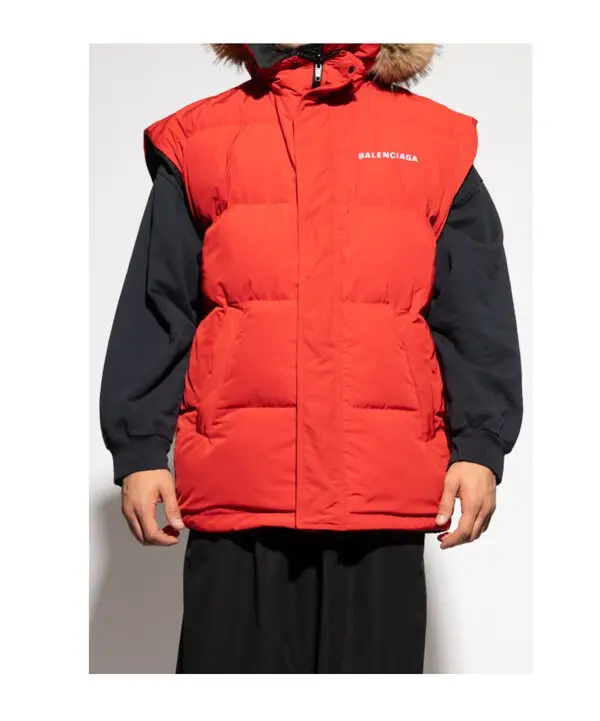 Balenciaga Logo-embroidered Reversible Gilet