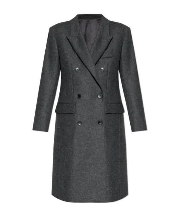 Isabel Marant Étoile Double-breasted Wool Coat - Black