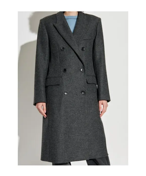 Isabel Marant Étoile Double-breasted Wool Coat - Black