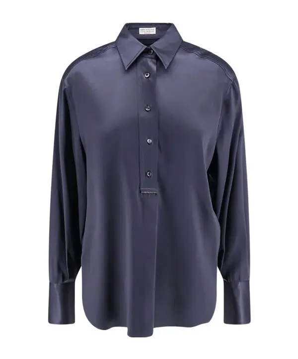 Brunello Cucinelli Monili Chain Long-sleeved Shirt