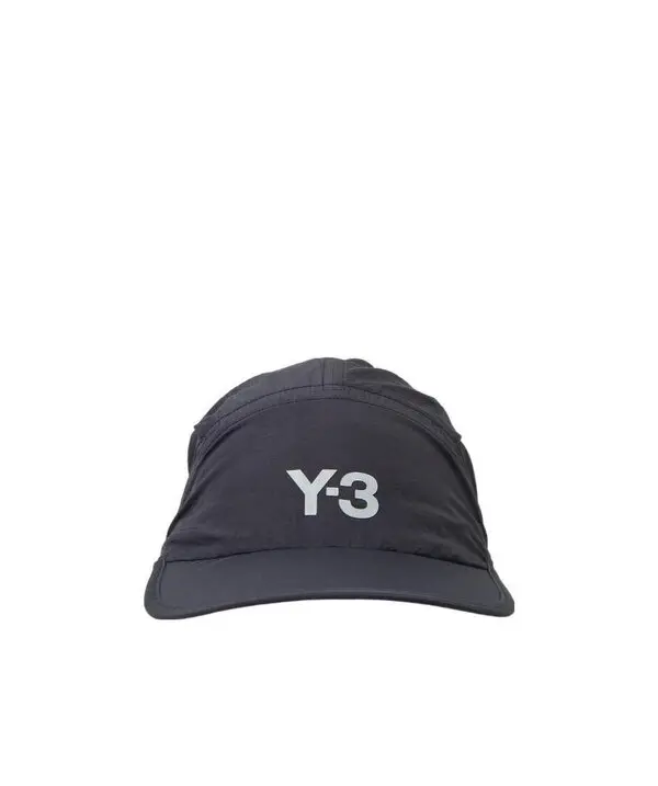 Y3 Logo Print Baseball Cap - Black
