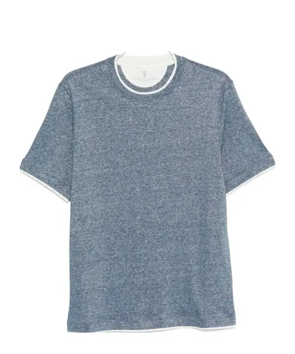 Brunello Cucinelli Layered Effect Crewneck T-shirt