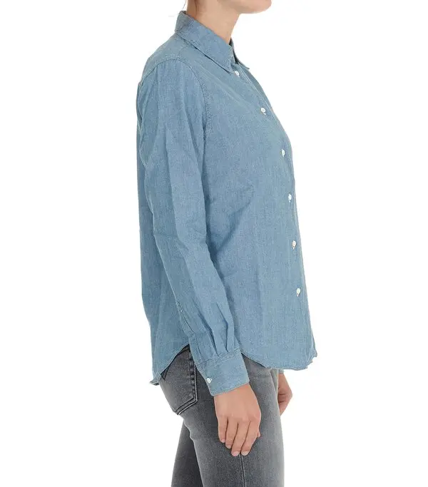 Aspesi Long Sleeve Button-up Shirt - Blue
