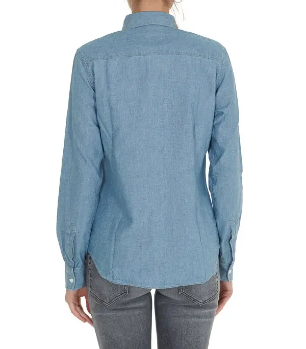Aspesi Long Sleeve Button-up Shirt - Blue
