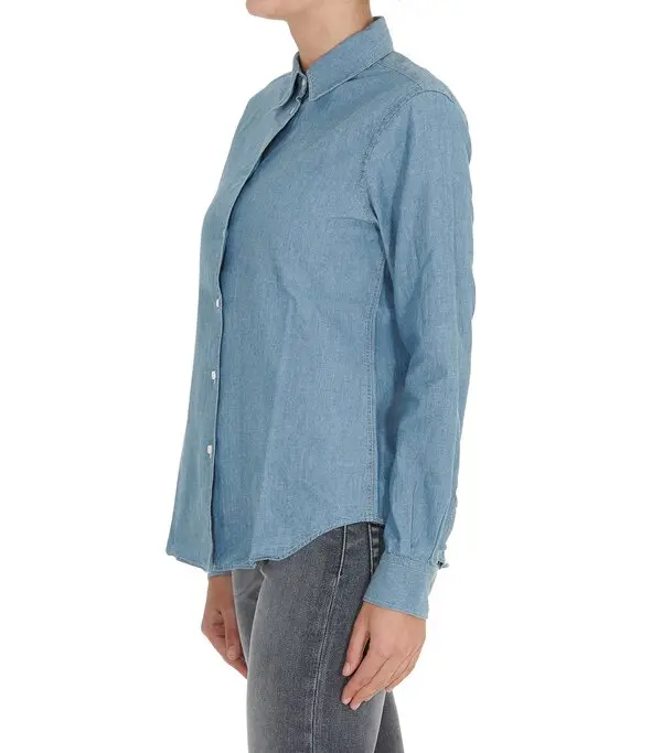 Aspesi Long Sleeve Button-up Shirt - Blue