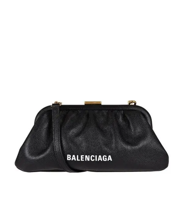 Balenciaga Cloud Clutch Bag - Black