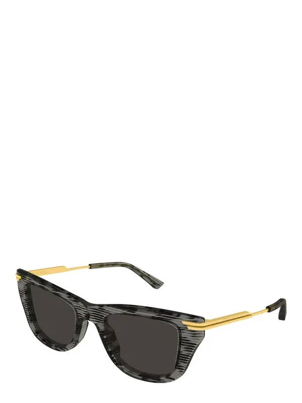 Bottega Veneta Geometric Frame Sunglasses