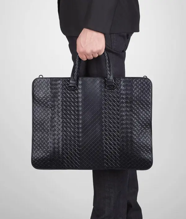 Bottega Veneta Woven Leather Briefcase