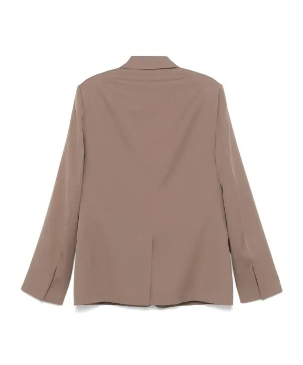 LANVIN Long-sleeved Suit Coat - Brown