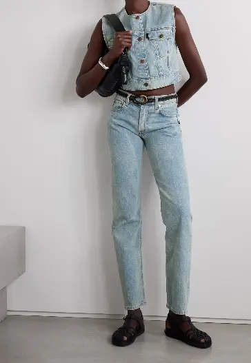 HAIKURE Sleeveless Denim Jacket