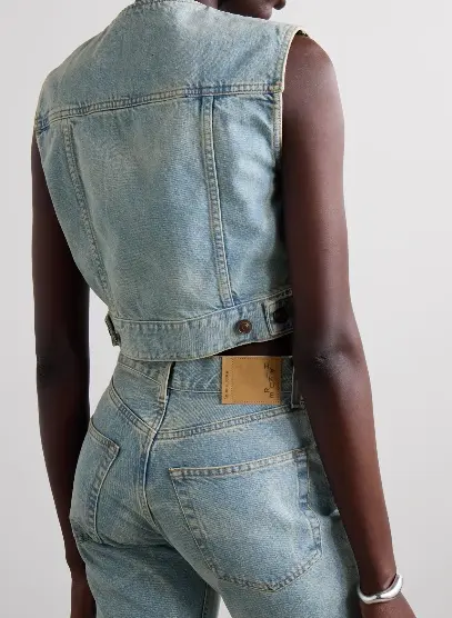 HAIKURE Sleeveless Denim Jacket