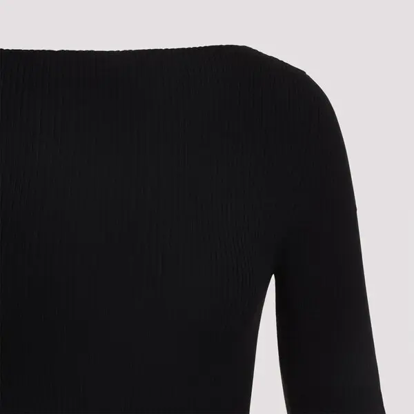 Rick Owens Ribbed Long-sleeved Day Dress