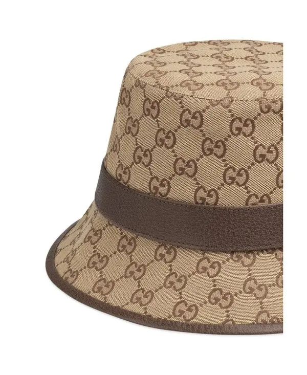 Gucci Gg Monogram Bucket Hat - Brown