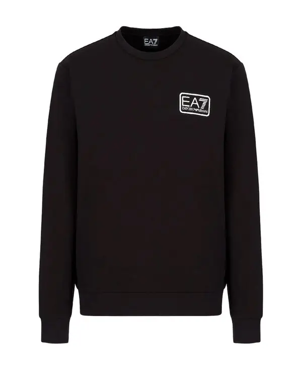 EA7 Logo-print Crew-neck Sweatshirt