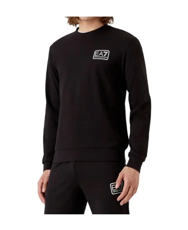 EA7 Logo-print Crew-neck Sweatshirt