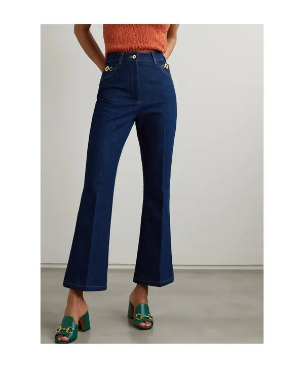 PATOU High-waisted Straight Leg Jeans