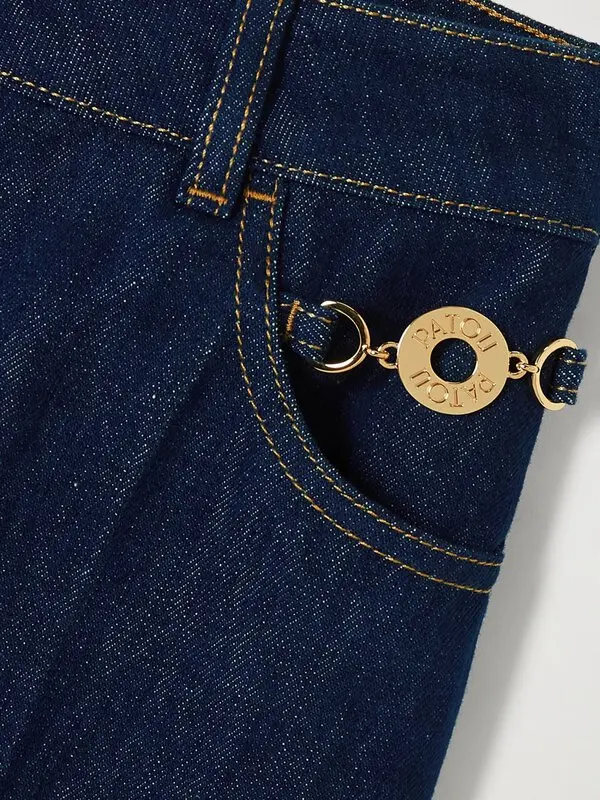 PATOU High-waisted Straight Leg Jeans