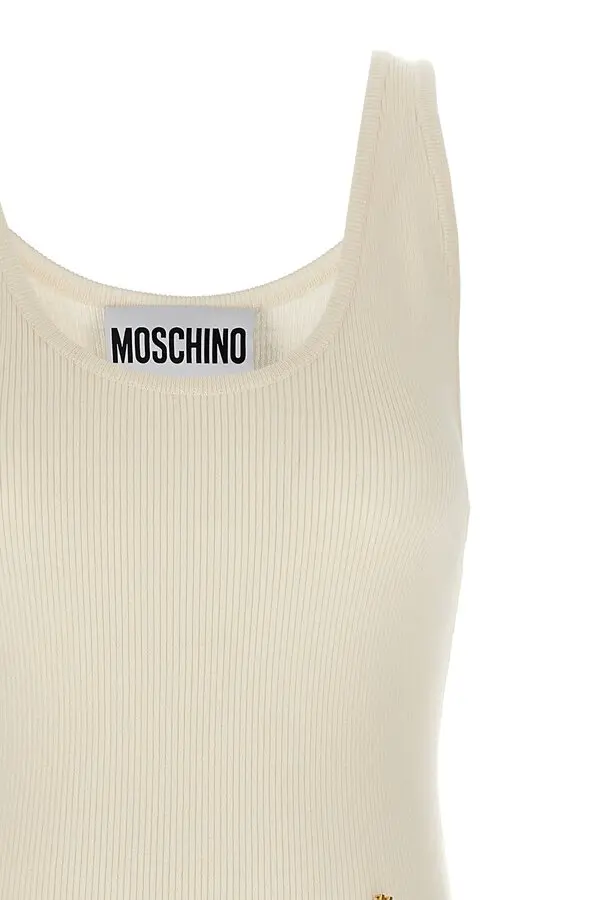 Moschino Sleeveless Vest With Metal Trim