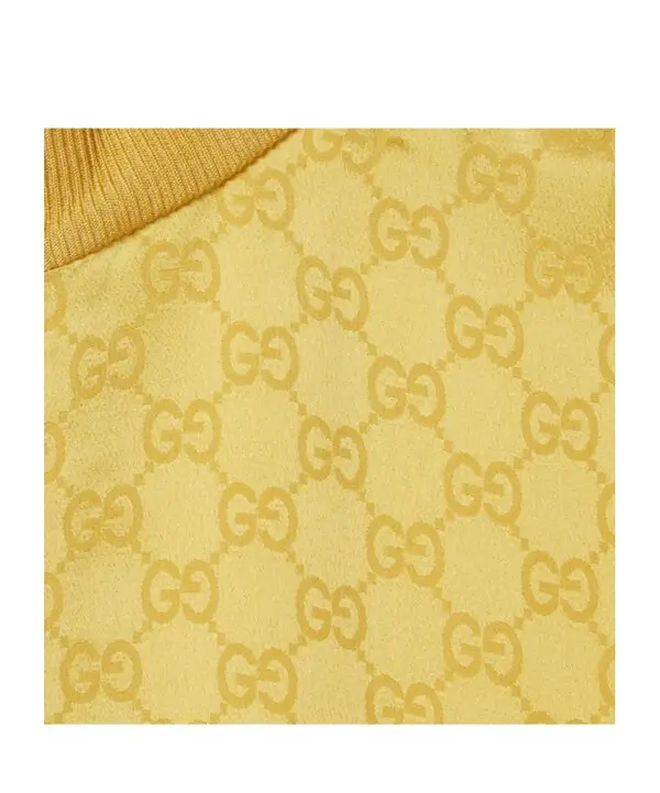 Gucci Monogrammed Zip-up Jacket - Yellow