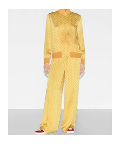 Gucci Monogrammed Zip-up Jacket - Yellow