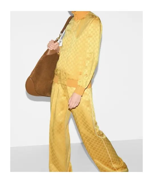 Gucci Monogrammed Zip-up Jacket - Yellow