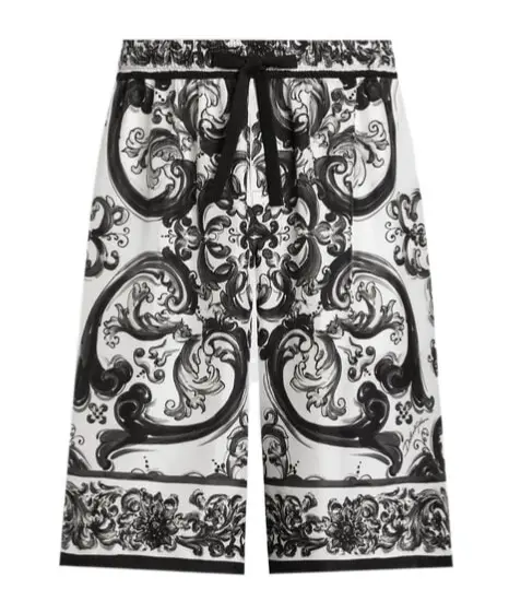 Dolce & Gabbana Majolica Printed Jogging Shorts - Multi-color